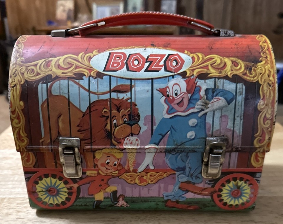 Vintage 1960,s Dome BOZO the Clown Metal Lunch Box " No Thermos " | eBay
