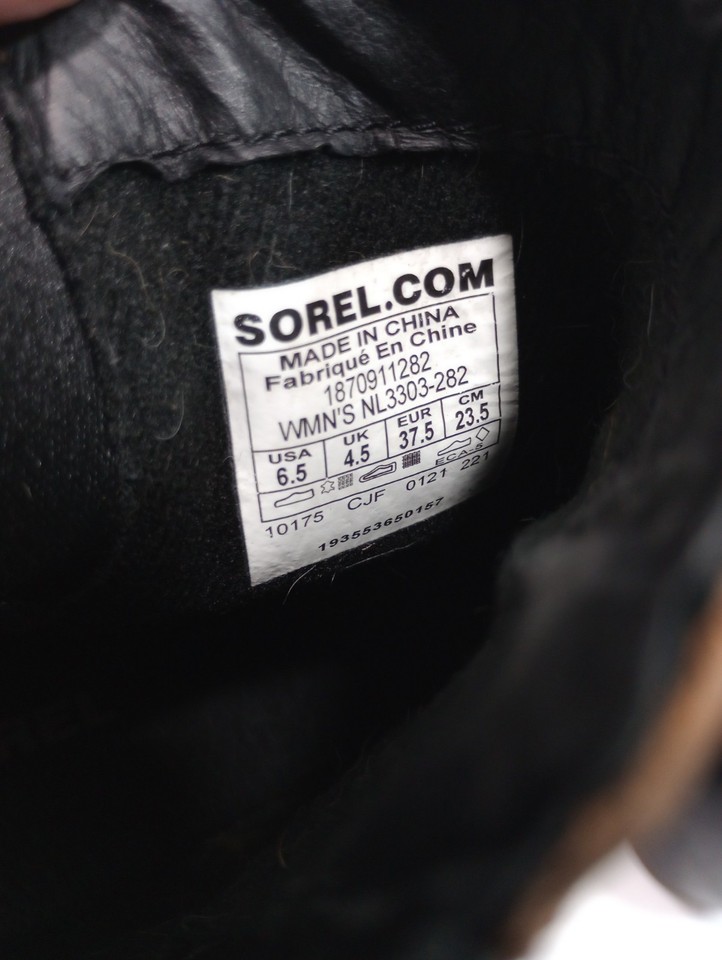 SOREL Chelsea Boot Chunky Block Heal Burro Brown Ankle Boots 6.5 | eBay
