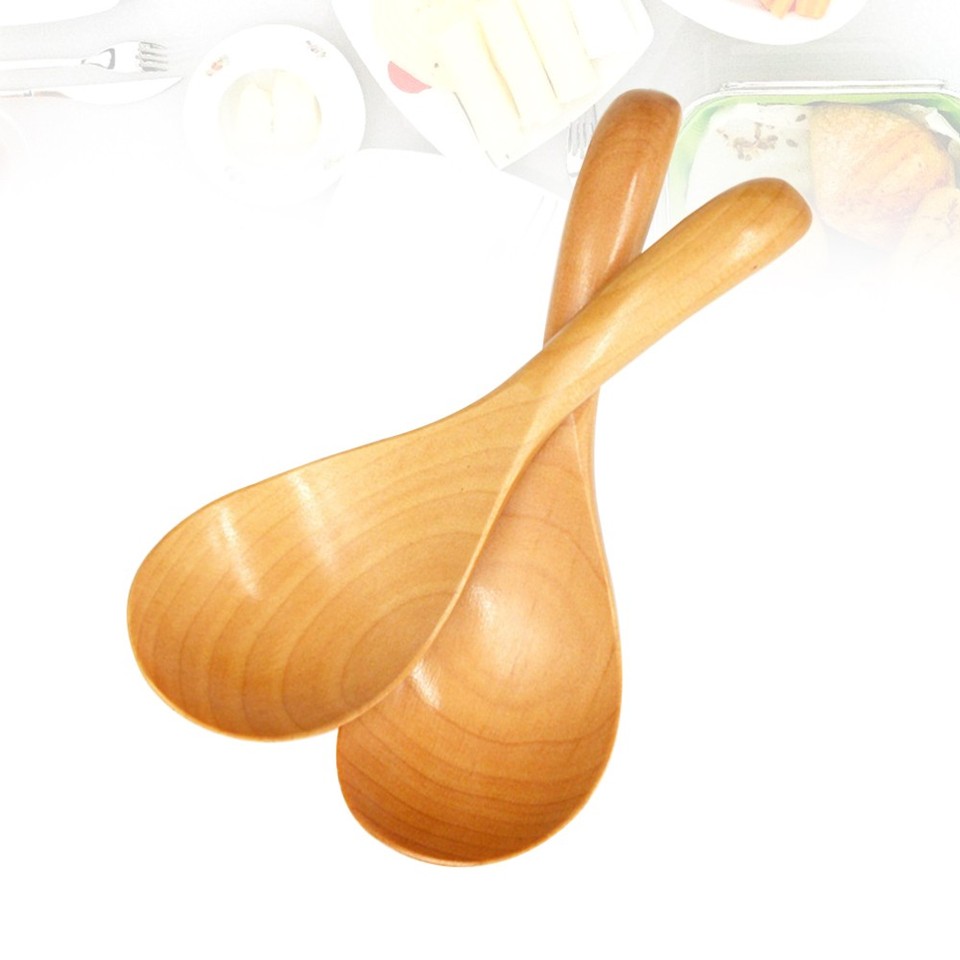 2 Pcs Lotus Wood Rice Spoon Rice Cooker Home Kitchen Stirring Spoon ...
