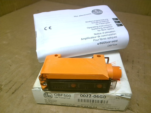 IFM OBF500 Fibre Optique Amplificateur 10-30VDC 100/10mA - Neuf en ...