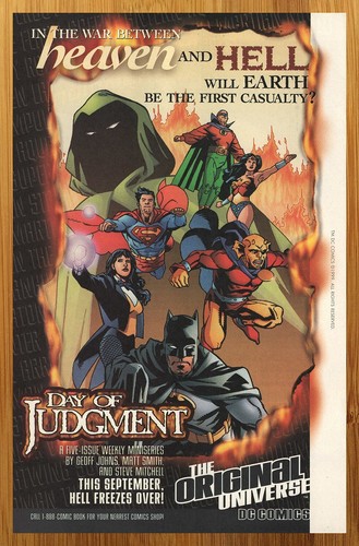 1999 DC Comics Day of Judgement Vintage Print Ad/Poster Spectre Batman ...