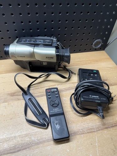 (J) Canon ES280A 8mm Video Camcorder Video8 Video Camera Bundle NO ...