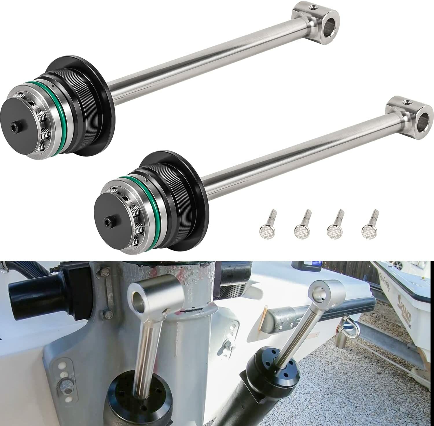 Pair of Trim Rod Assy Kit for Mercury Marine Verado Engines 8M0118299 ...