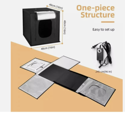 Photo Studio Portable Light Box 16 X 16 Inch Box Cube Adjustable Light ...