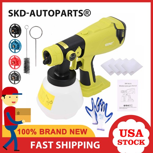 Cordless High Pressure Spray Gun Airless Paint Sprayer For Ryobi 18V ...