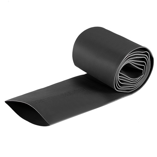 Heat Shrink Tubing 40mm Dia 66mm Flat Width 2:1 rate 1m - Black | eBay