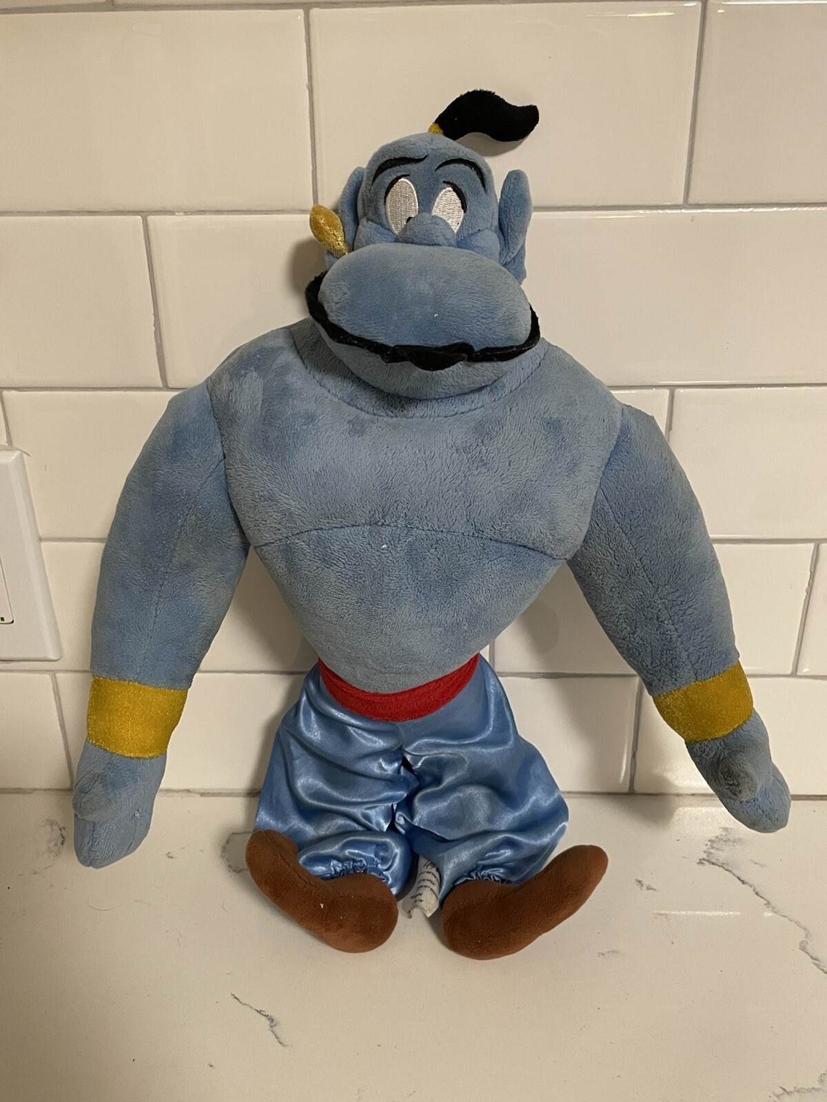 Disney Store Aladdin Genie Blue Plush Stuffed Animal Doll 19" | eBay