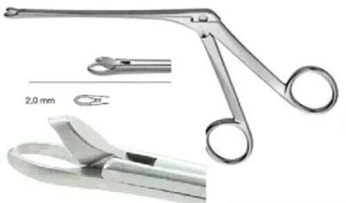 Weil Blakesley Nasal Forceps 11.5cm straight 2.0mm through-cut up ENT ...