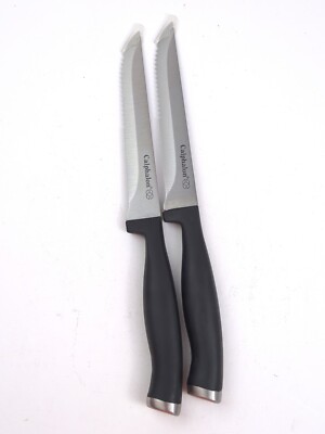 2pc Calphalon CONTEMPORARY 4.5" Serrated Stainless Steel STEAK Knife ...