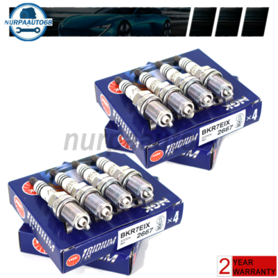 8Pcs NGK BKR7EIX 2667 Iridium IX Spark Plugs for Honda Civic Audi ...