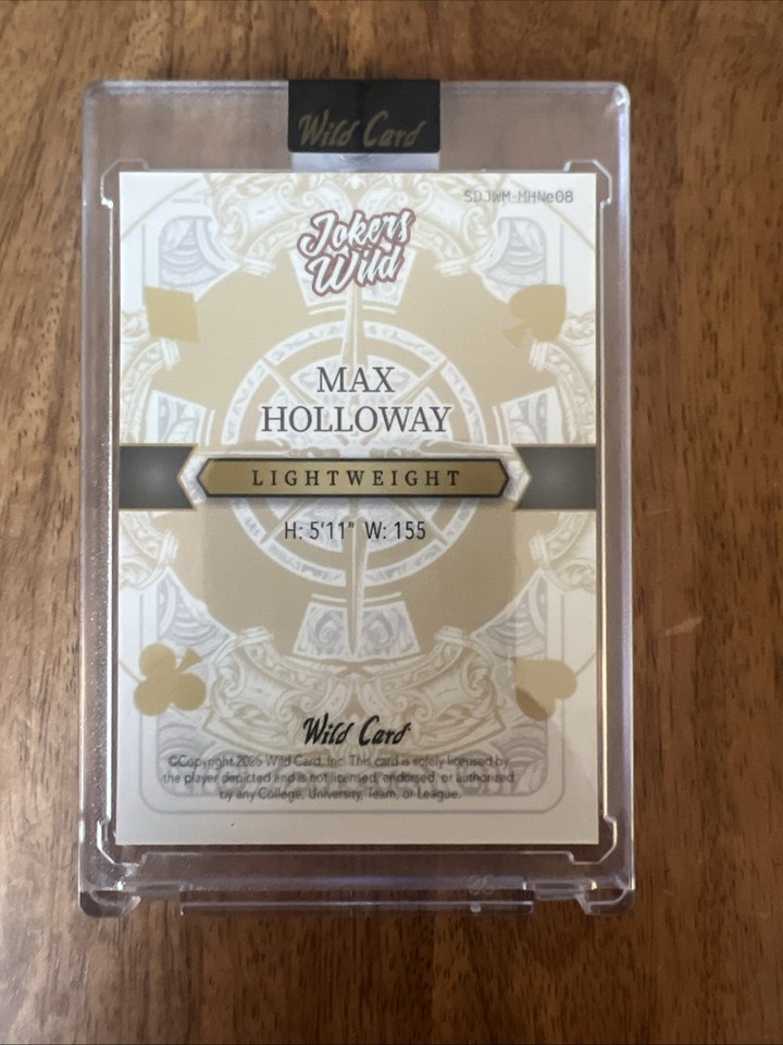 2025 Wild Card Multi Jokers Wild Joker 1/1 - Max Holloway | eBay