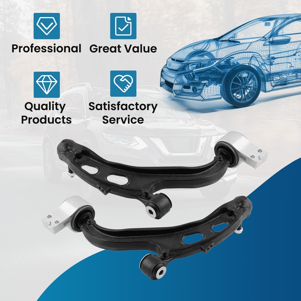2pcs Front Lower Control Arms for 2013-2019 Ford Taurus Flex 2013-19 ...