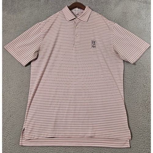 PETER MILLAR Performance Golf Polo Shirt Men's Size Medium TPC Sawgrass ...