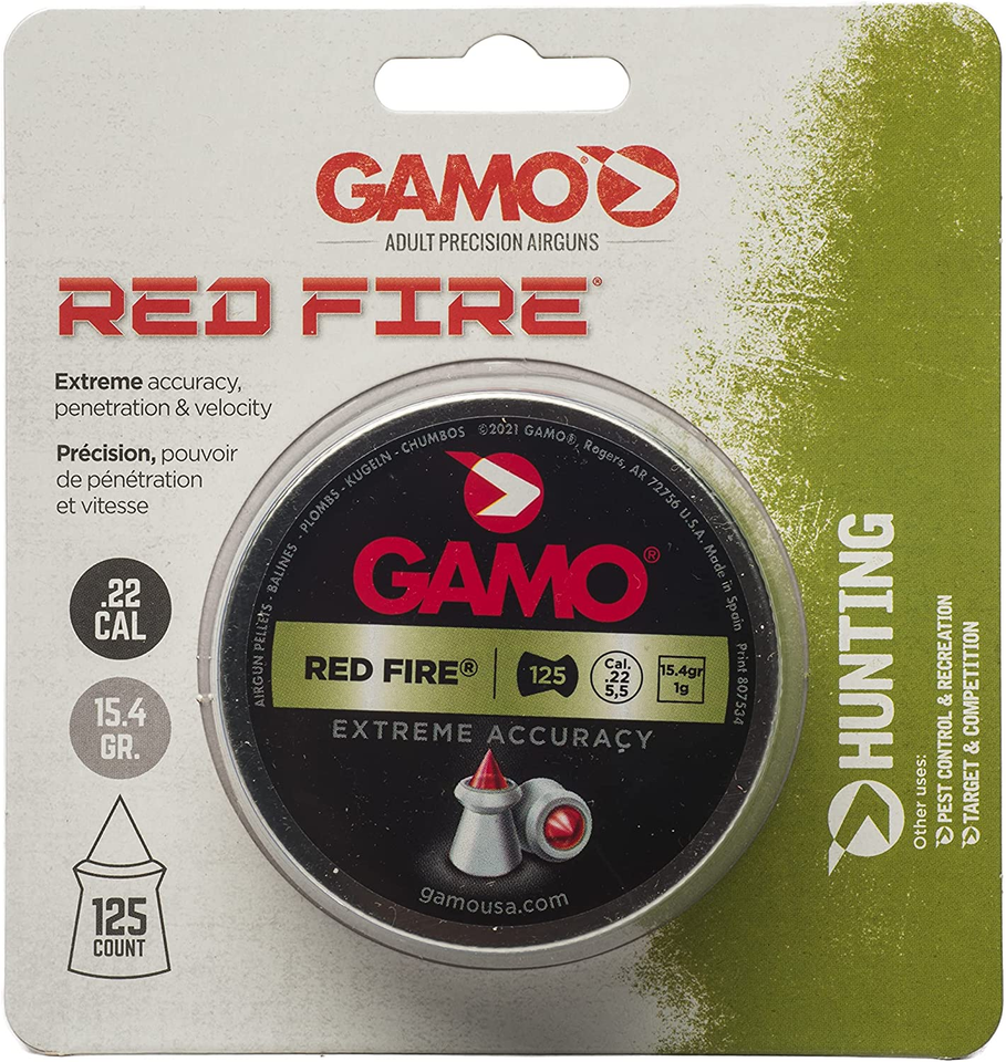 Gamo Red Fire .22 Cal, 15.4 Grains, Polymer Tip, 125ct | eBay