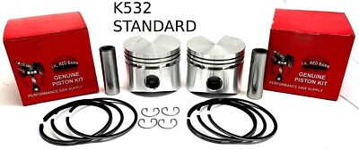 2 NEW STANDARD PISTONS FITS KOHLER K532, 20 HP CAST IRON ENGINE, 48-074-01-S | eBay