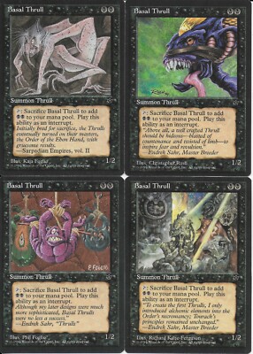 MTG: BASAL THRULL art gallery Fallen Empires COMMON; played, Excellent ...