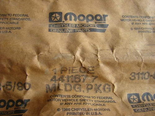 MOPAR 4411677 Dodge Caravan Molding Woody Trim Quater Lower Front LEFT ...