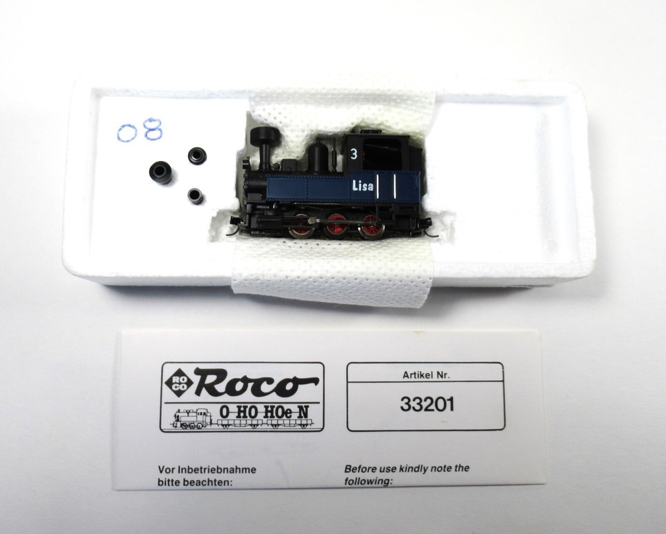 Roco 0-6-0 Steam Locomotive Black & Blue HOn30, HOe, 009 33201 New! | eBay