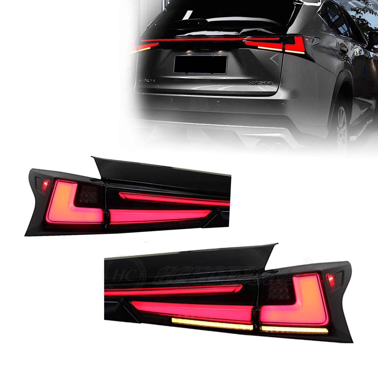 LED Tail Lights For Lexus NX200t NX300 NX300h 2015-2021 Trunk Rear ...