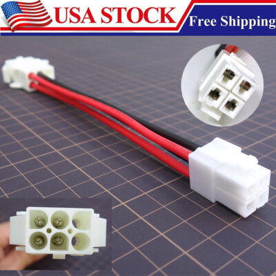 For ICOM/Yaesu 6-Pin to 4-Pin 12V PSU Power Cable Adapter PS-85 PS-125 ...