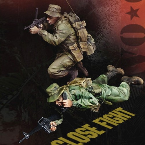 1/35 Resin kit Model figure Soldier RAR Infantry Close Fight Military ...