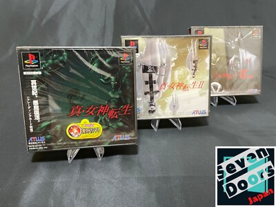 Lot of 3 PS1 Shin Megami Tensei and Ⅱ and if FACTORY SEALED Rare Atlus ...