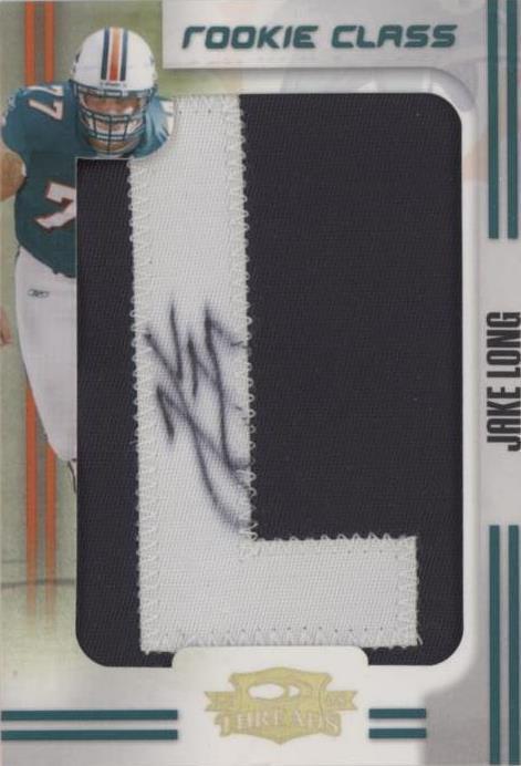 2008 Donruss Threads - Rookie Class Jake Long #270 /120 (AU, RC) for ...