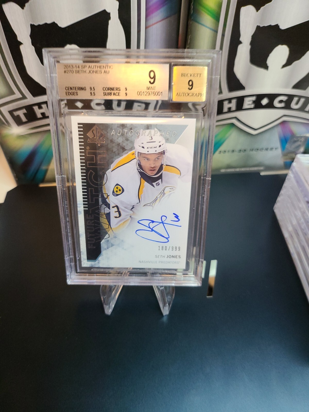 2013-14 BGS 9 UD SP Authentic Future Watch Auto /999 Rookie RC Seth ...