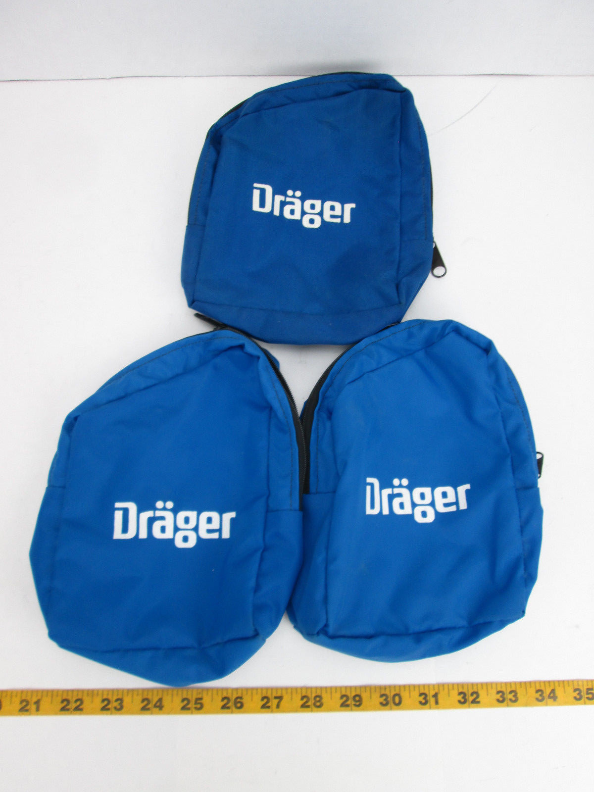 Lot of 3 Drager Accessory Bags For Accuro Gas Dectector Bag Only Blue T ...
