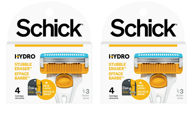 Schick Hydro Skin Comfort Stubble Eraser Men's Razor Cartridge Refills ...