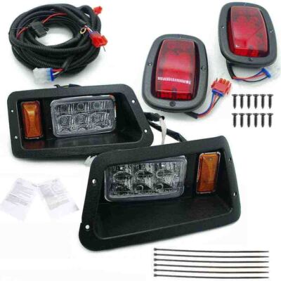 FOR YAMAHA G14 G16 G19 G22 LED HEAD LIGHTS & LED TAIL LIGHTS GOLF CART ...