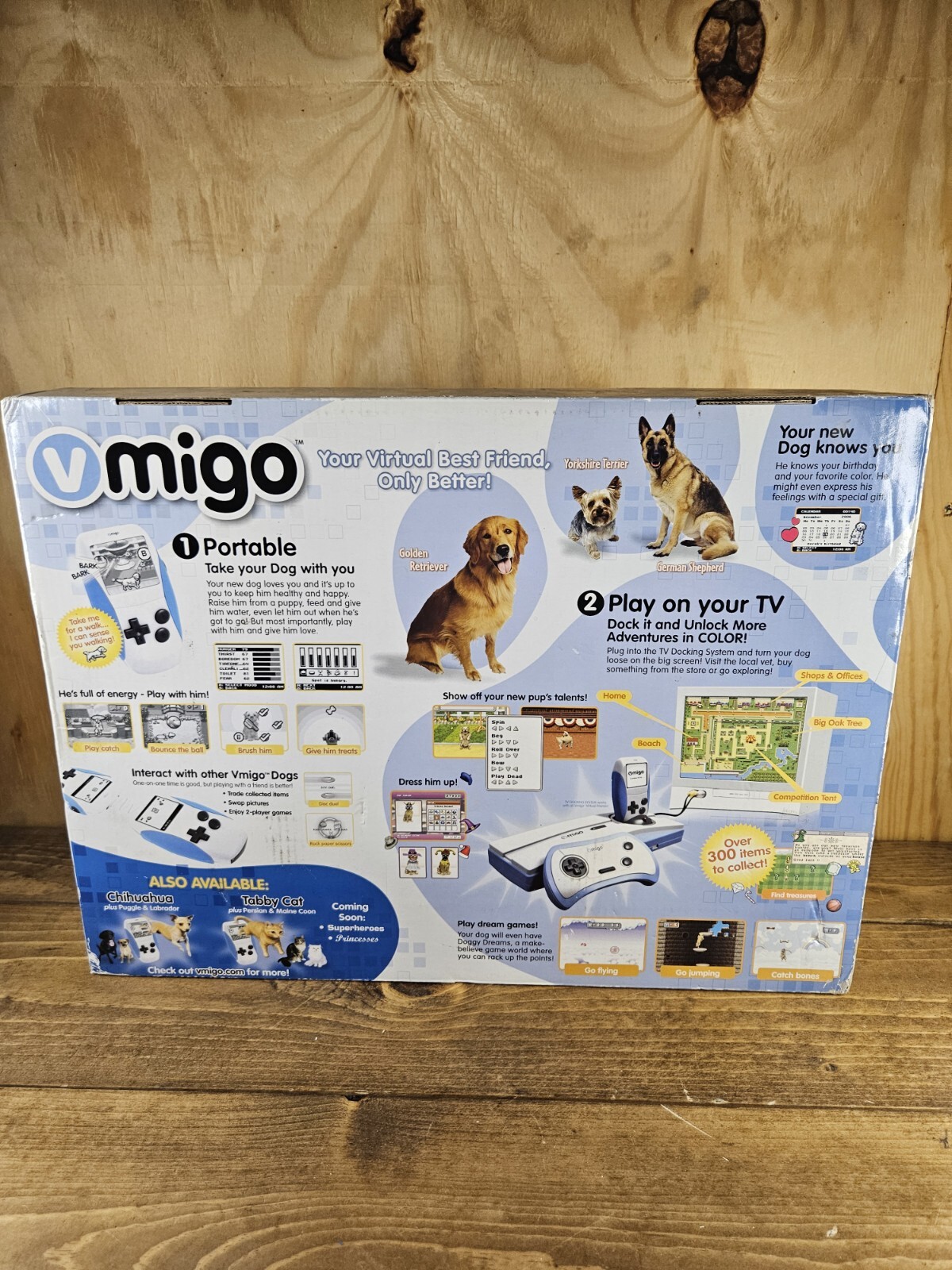 2006 Jakks Pacific VMIGO Golden Retriever Handheld Plug & Play Virtual ...