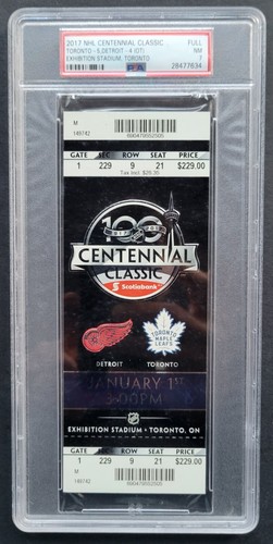 2017 Centennial Classic NHL Hockey Full Ticket PSA 7 Toronto Maple Leafs Detroit | eBay