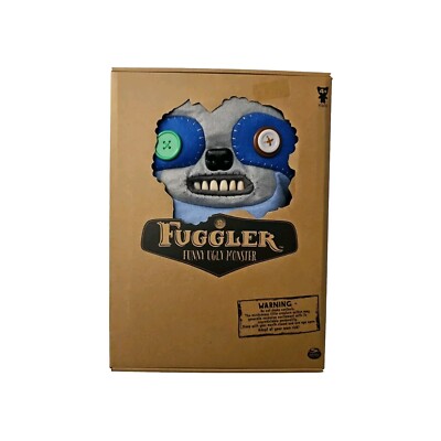 NEW Fuggler Sickening Sloth Periwinkle Blue Deluxe Plush 12" Funny Ugly ...