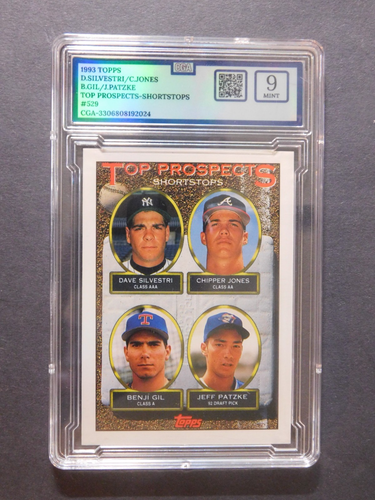 1993 Topps Top Prospects Shortstops - Silvestri/Jones/Gil/Patzke - #529 ...