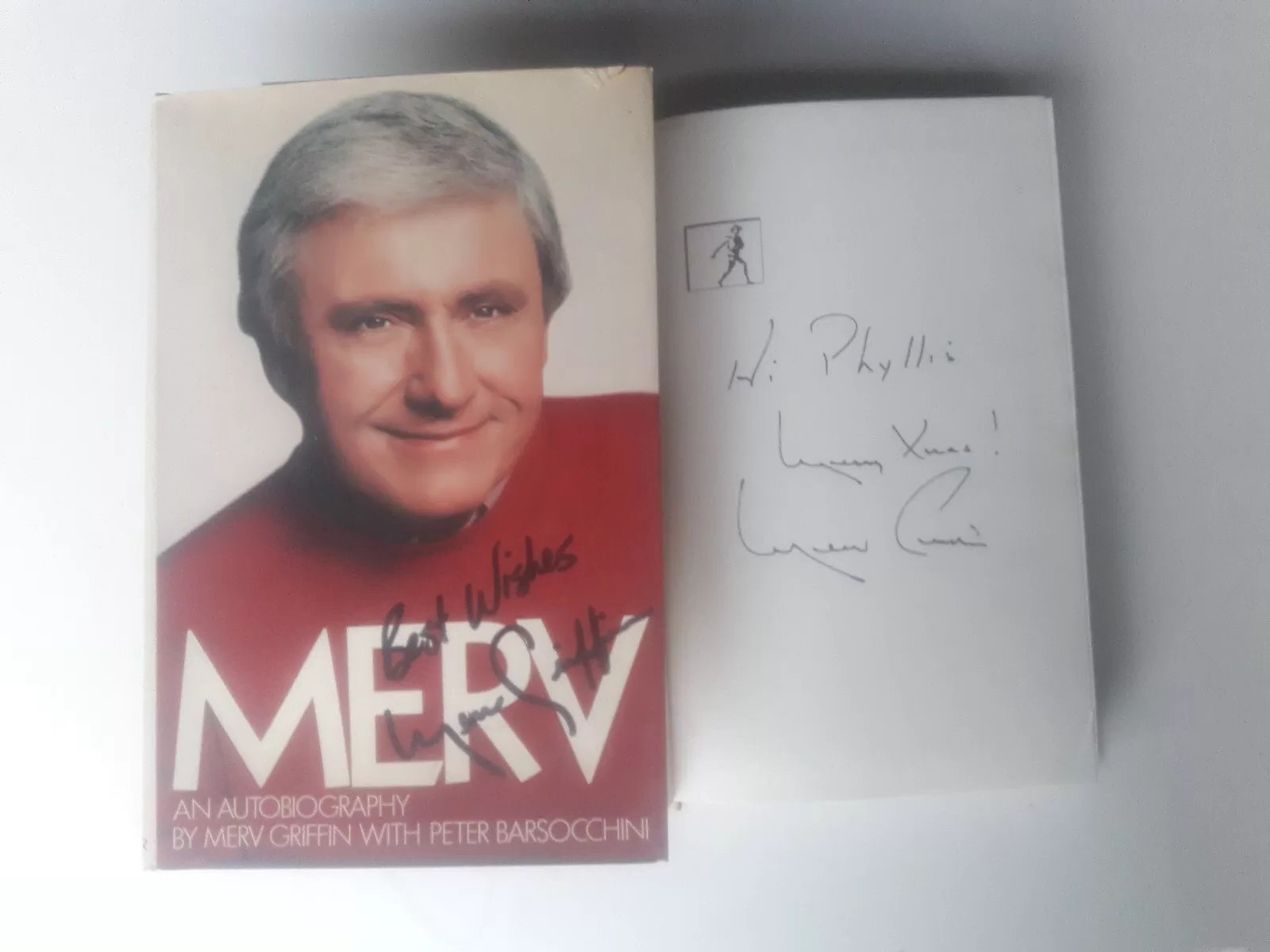 Merv Griffin signed book x2 Merv autobiography by M.Griffin & Peter ...