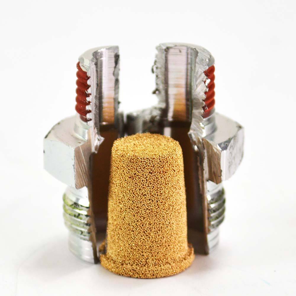 1/4" NPT In-Line Filter 2" Long with 1/4" FPT (Inlet) x 1/4" MPT ...