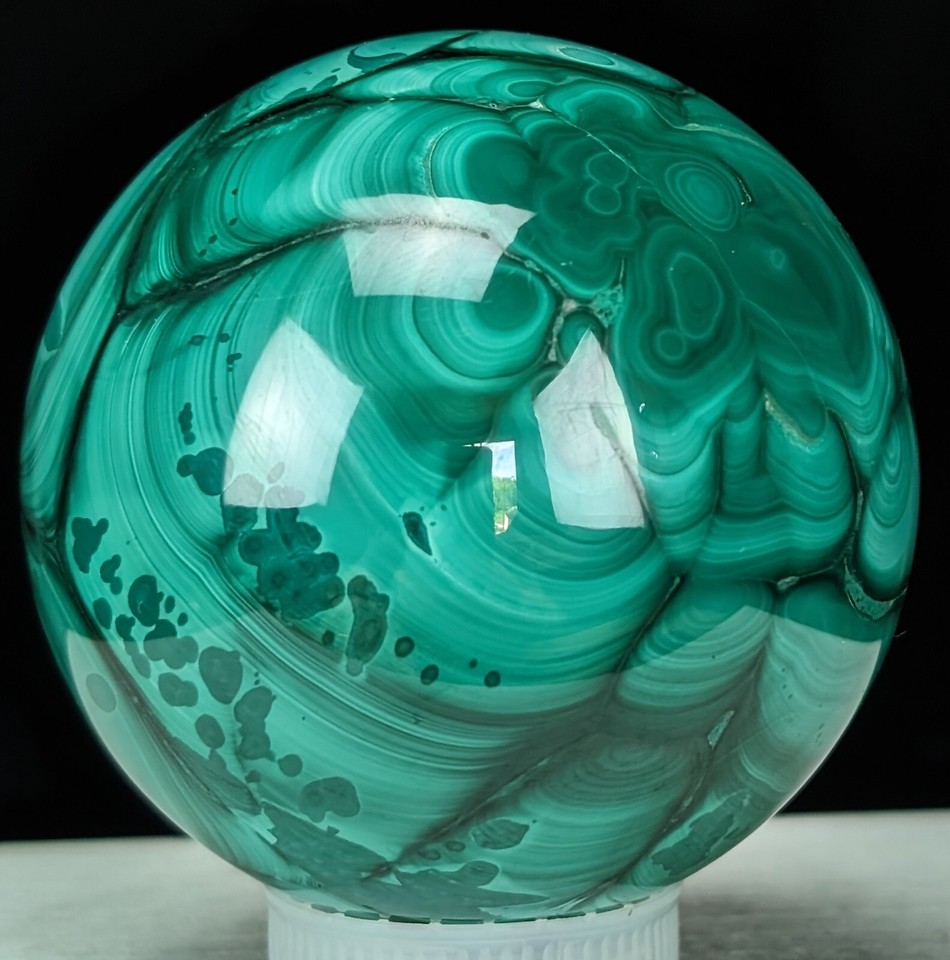 Malachite Sphere Crystal Ball Orb Large Big Gemstone | eBay