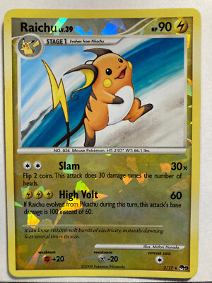 Raichu 3/17 Pop Series 9 - Reverse-Holo - Pokemon - LP | eBay