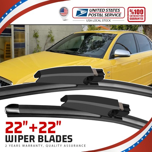 22"+22"All Season Front Windshield Wiper Blades for Audi S4 RS4 A6 A4 ...