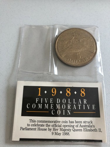 1988 FIVE DOLLAR COMMEMORATIVE COIN | eBay Australia