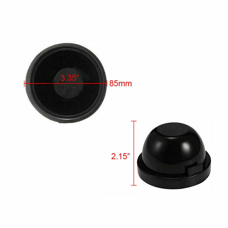 2pcs Rubber Car Headlight Housing Extended Dust Cover Boot Cap Seal ...