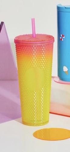 🌈Starbucks Japan🌈2022 Logo Cold Cup Tumbler Bumpy Orange 710ml | eBay