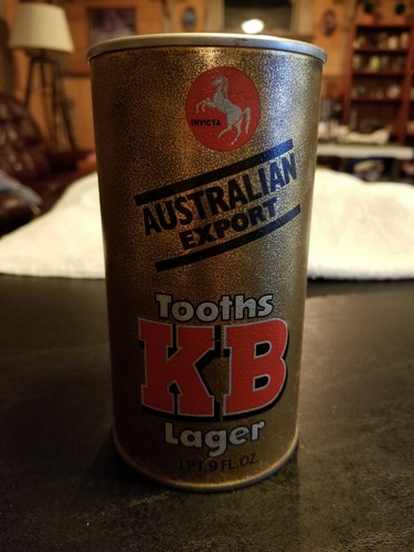 Beer Can Tooths KB Australian Export Lager Steel 25 oz | eBay