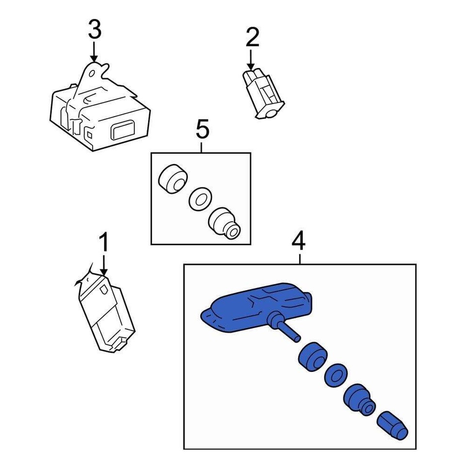 For Toyota Camry 2007-2011 Toyota 4260733012 Tire Valve Stem | eBay