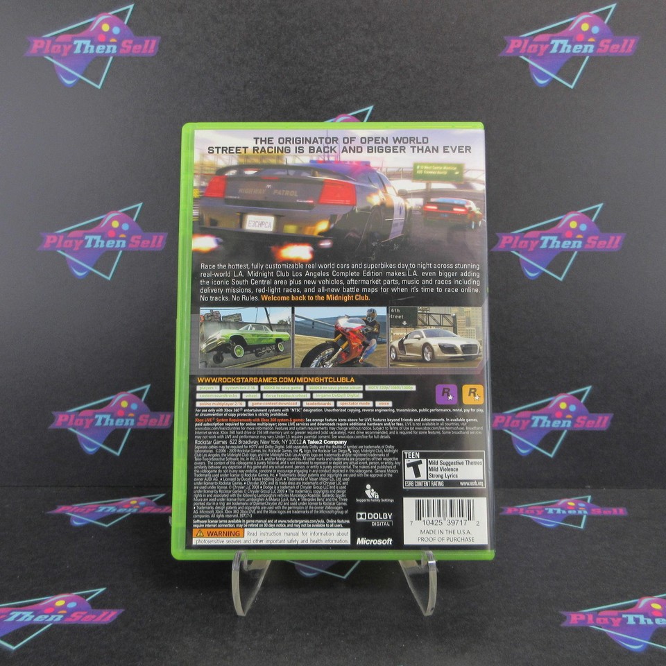 Midnight Club Complete Edition Xbox 360 Platinum Hits - Complete CIB | eBay