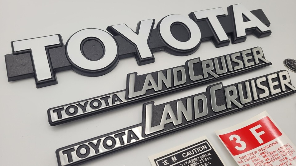 Fits Toyota Land Cruiser 1981-1990 FJ62 Emblem and decals set 3m Tape ...
