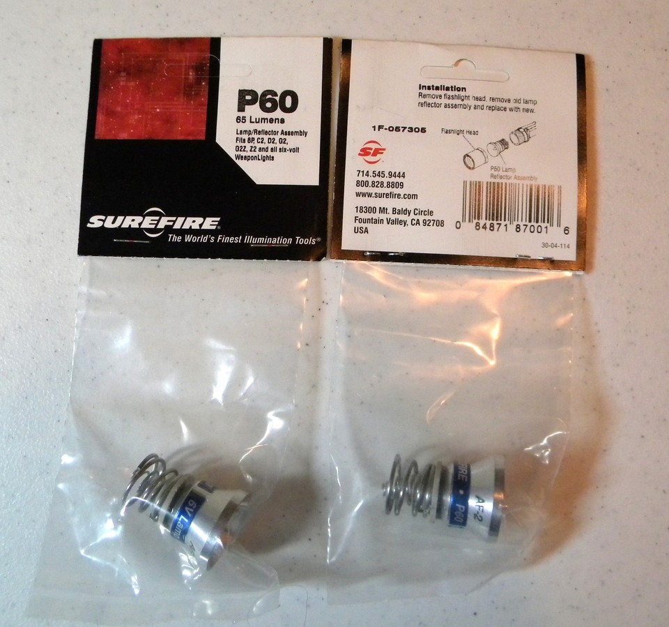 Lot of 10 Surefire P60 Bulbs for 6P, C2, G2, etc, NIP NOS | eBay
