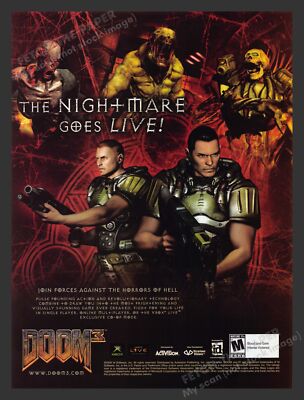 Doom 3 Video Game 2000s Print Advertisement Ad 2005 | eBay