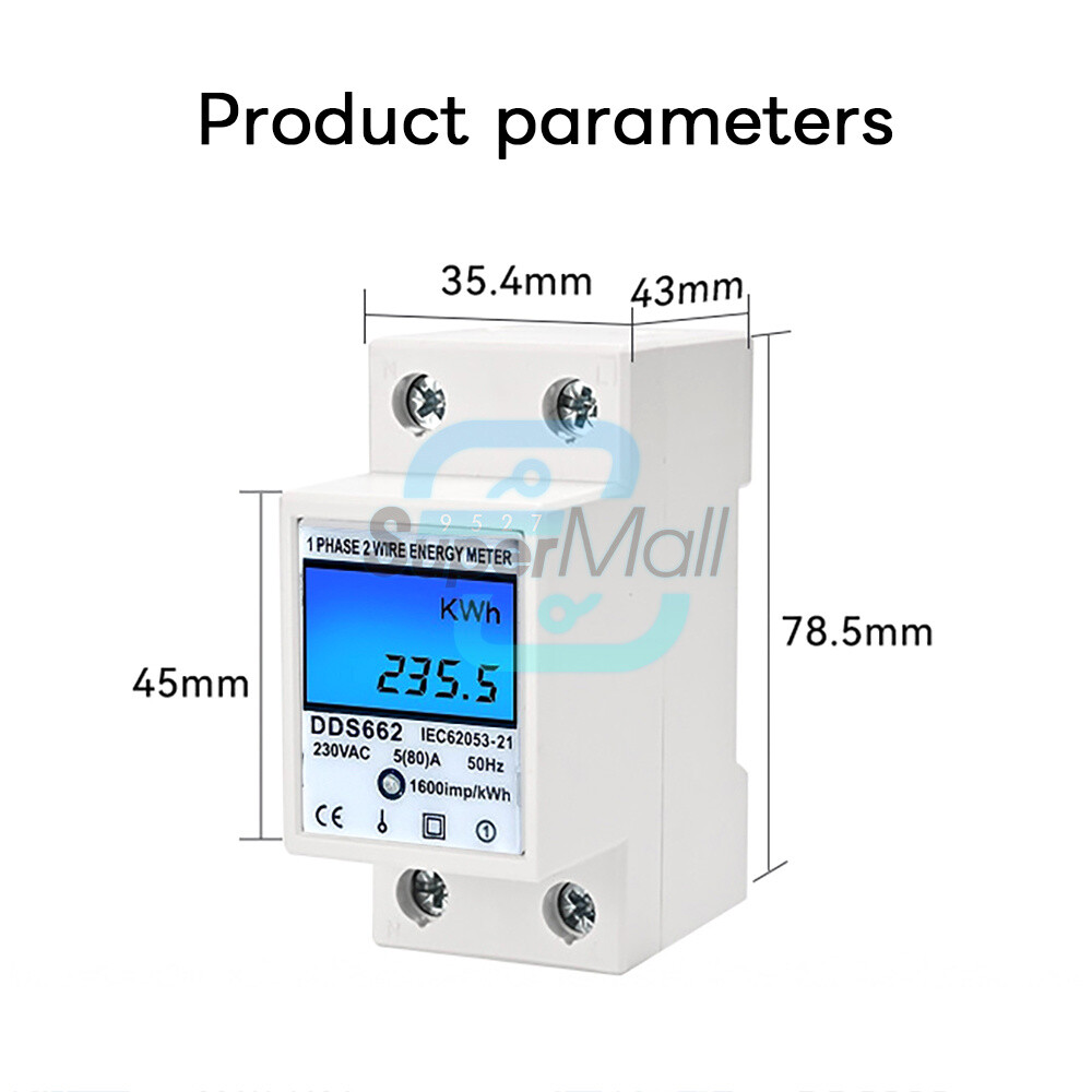 Single-phase 220V Multifunctional Digital Power Energy Electricity ...